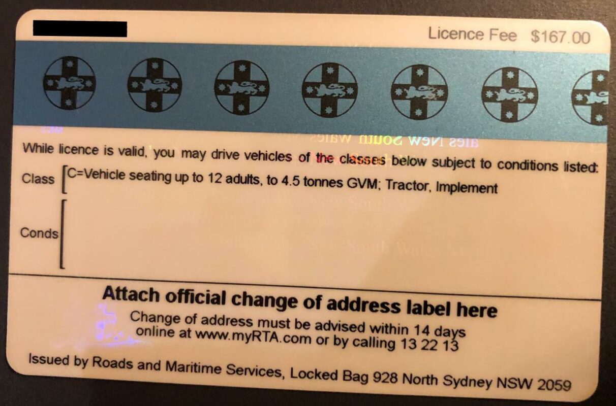 Driver Licence New South Wales, Australia - Musterübersetzungen von ...